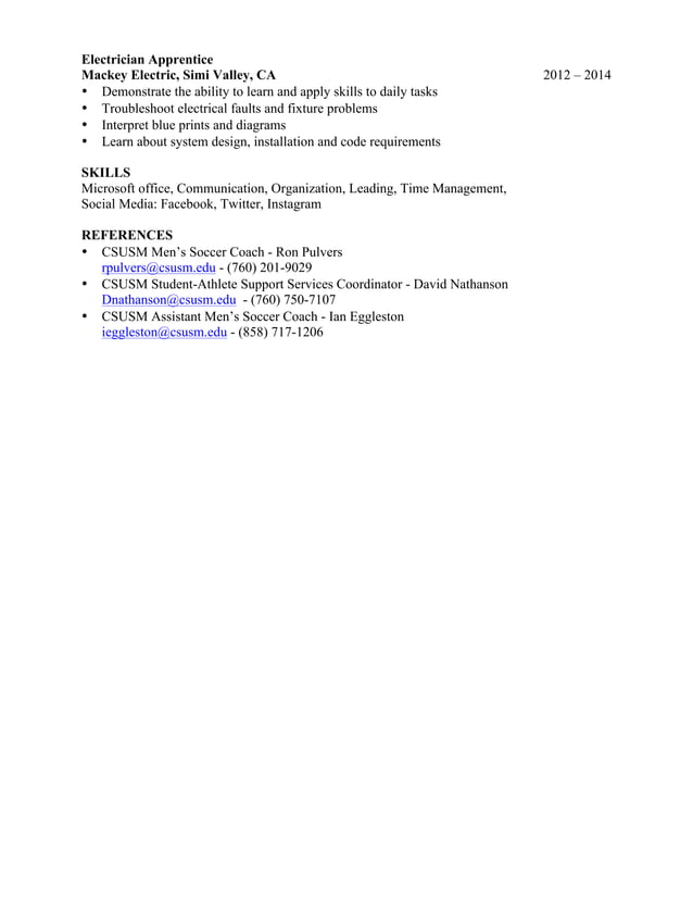Thor English Work Resume Official | PDF | College Sports | Sports