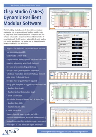Dynamic (Cyclic) Resilient Modulus Testing | PDF
