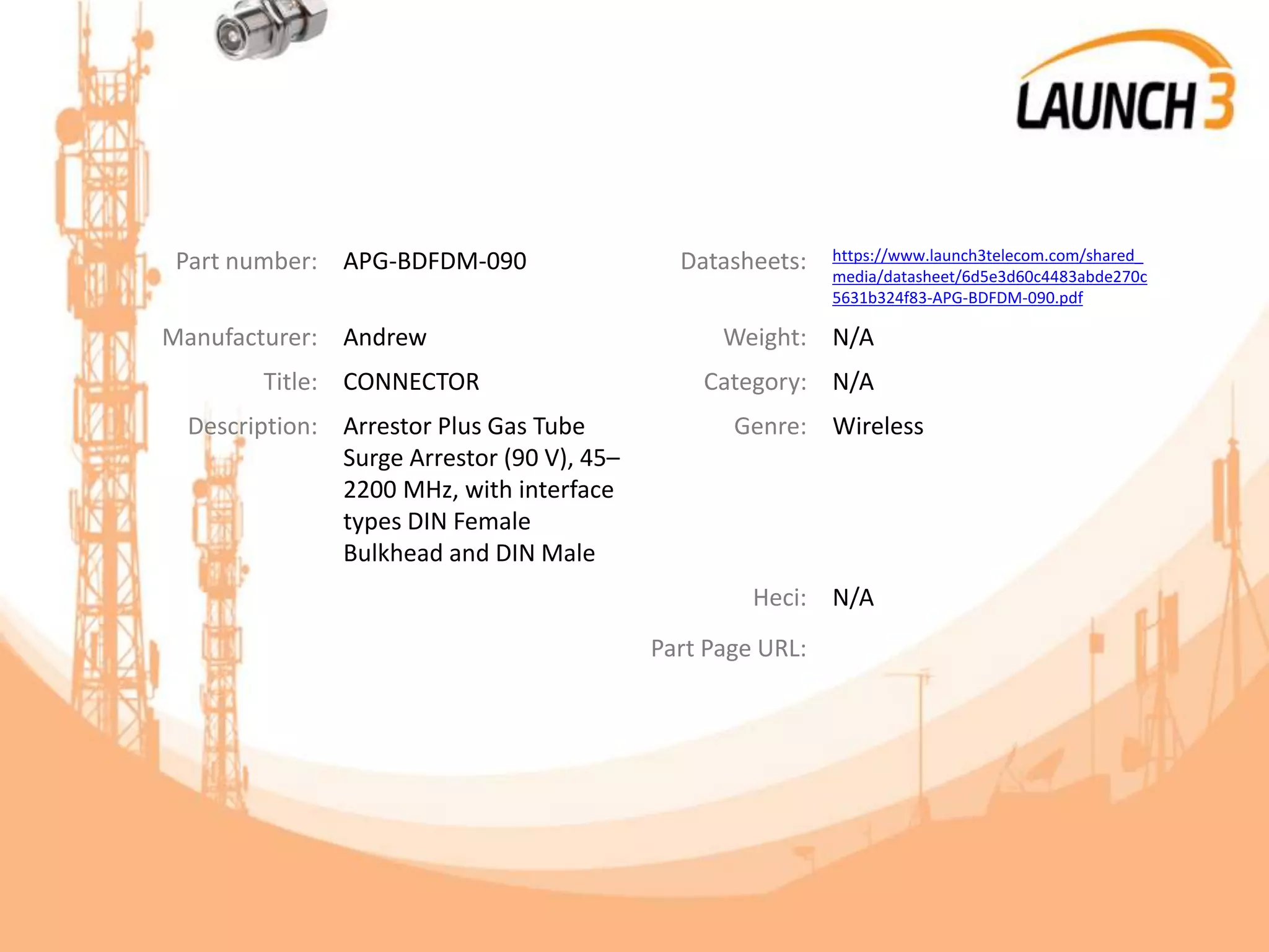 Andrew APG-BDFDM-090 | PPT