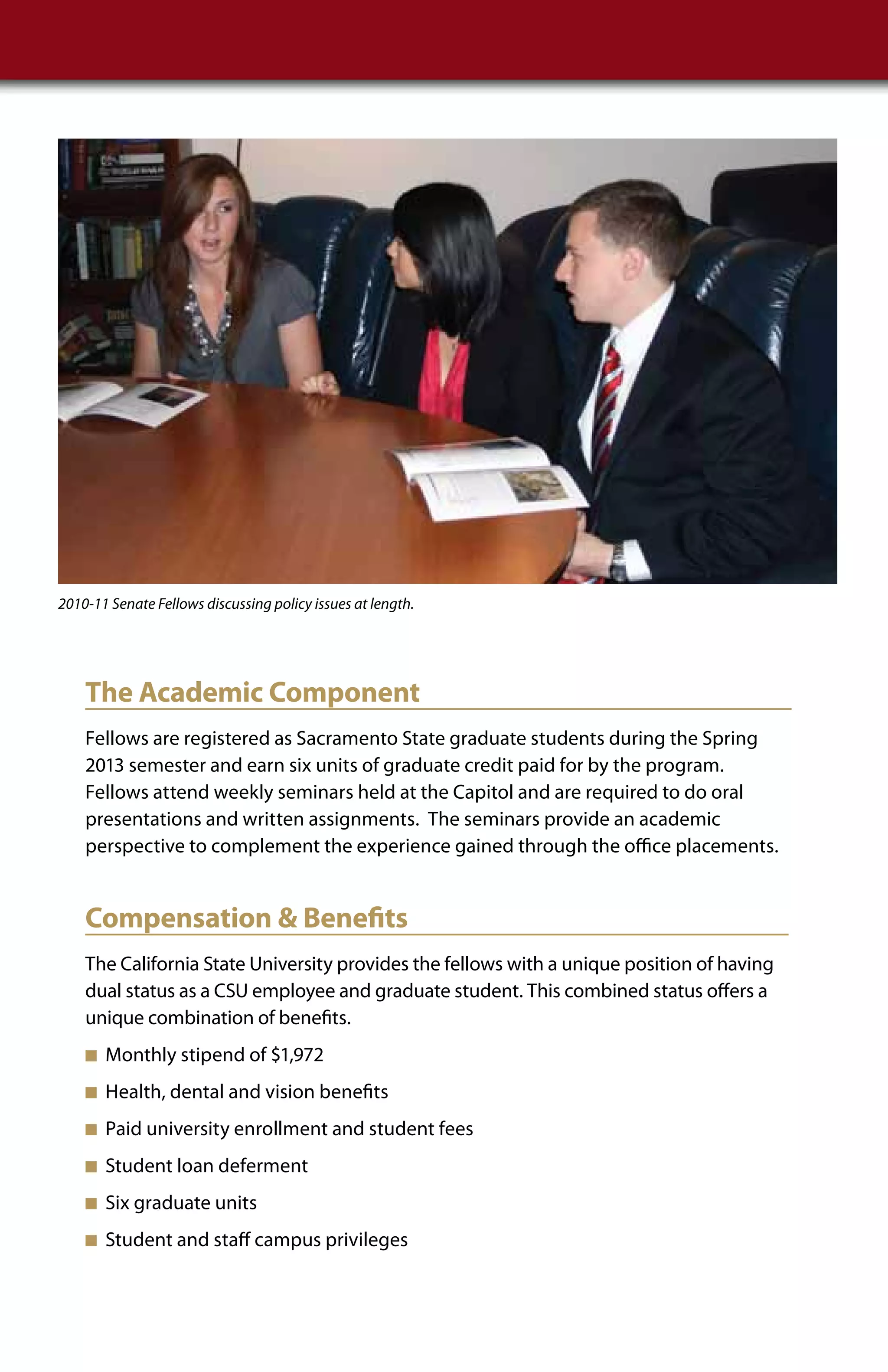 2012 senate fellows brochure | PDF