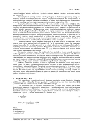 Relationship between inquiry-based learning and students’ attitudes ...