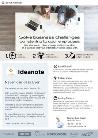 Ideanote Product Overview (1) | PDF