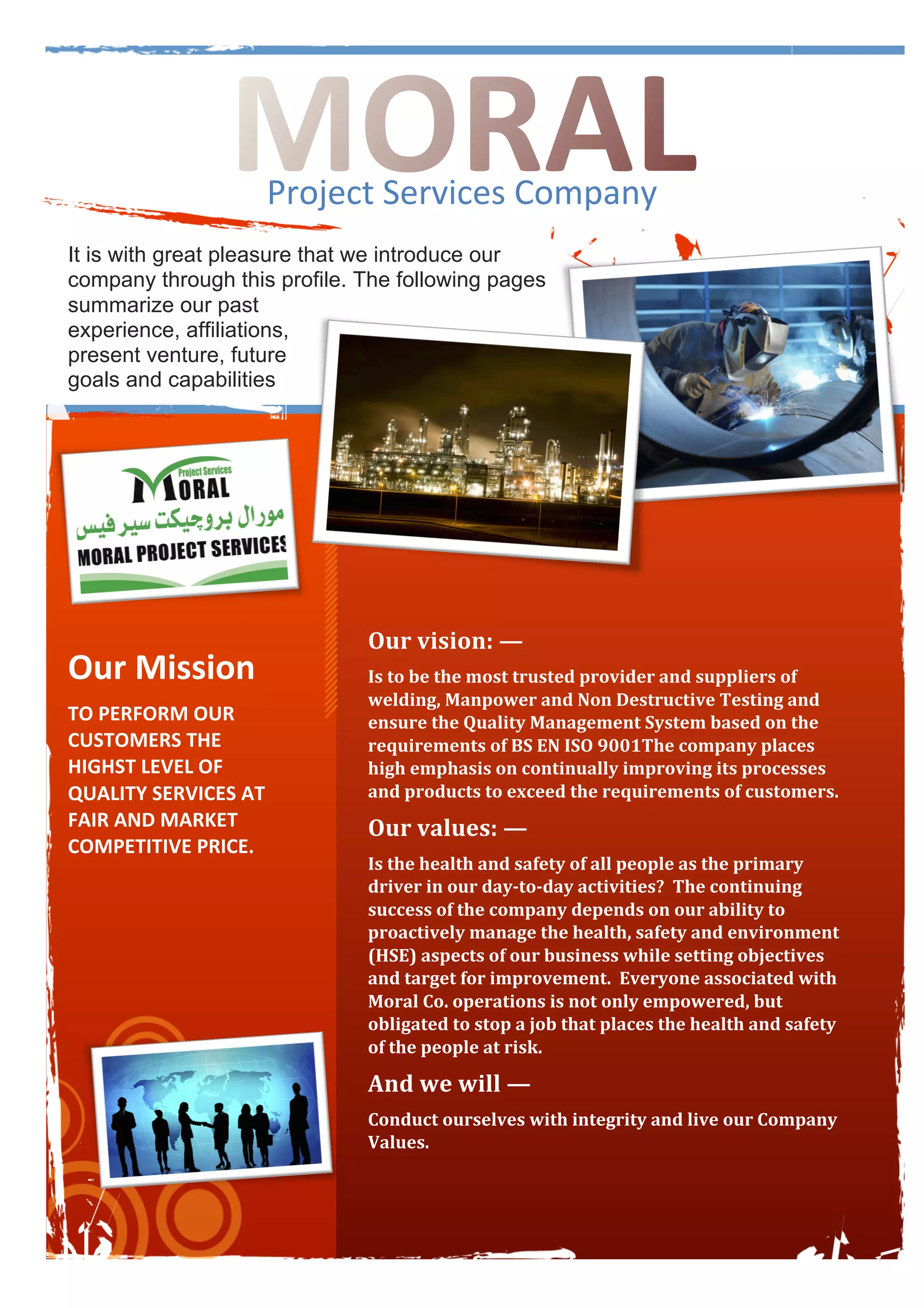 Moral Company Profile | PDF | Business | Business and Finance