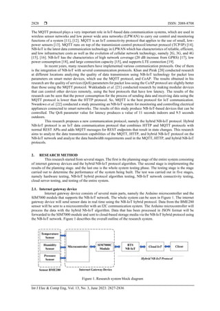 Hybrid NarrowBand-internet of things protocol for real time data optimization | PDF