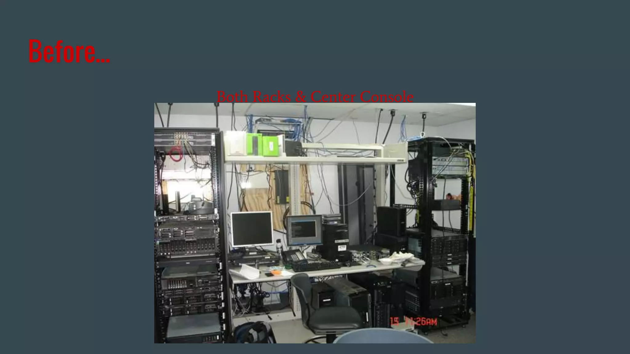 Vista Bank Server Room Cleanup | PPT