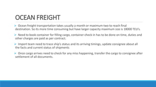Air & Ocean Freight Operations | PPTX