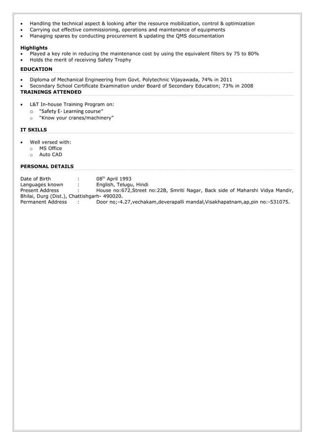 Jana Resume Updated | DOC