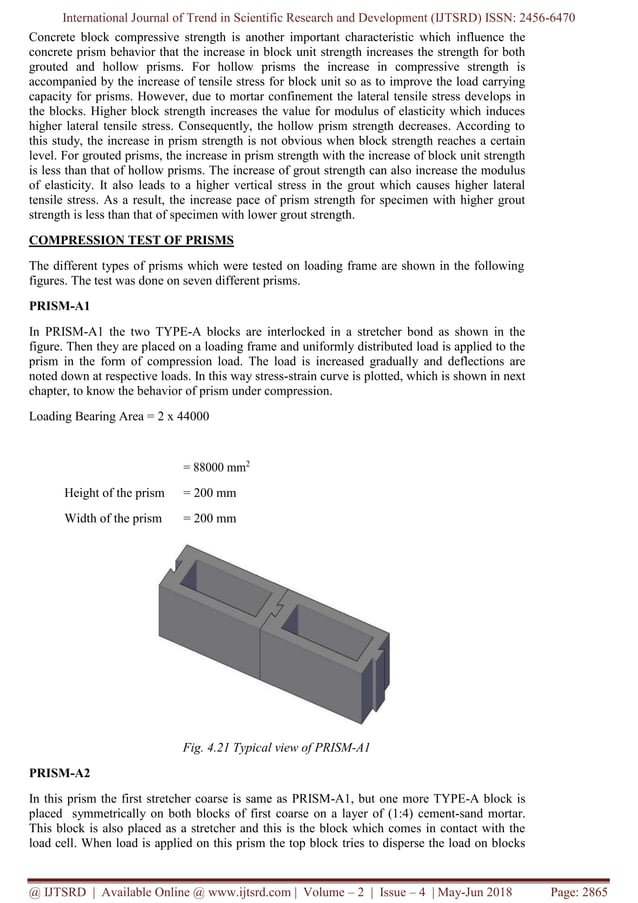 Behaviour of Interlocking Hollow Concrete Blocks | PDF
