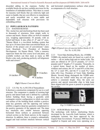 Behaviour of Interlocking Hollow Concrete Blocks | PDF