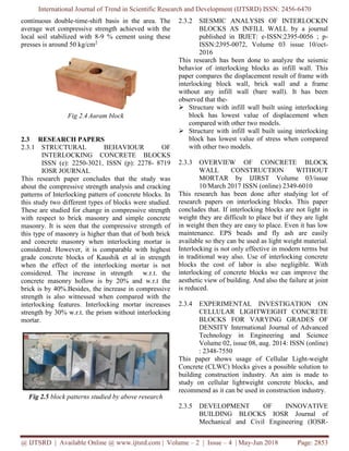 Behaviour of Interlocking Hollow Concrete Blocks | PDF