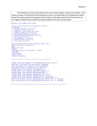 Programming Project Part 6 | PDF