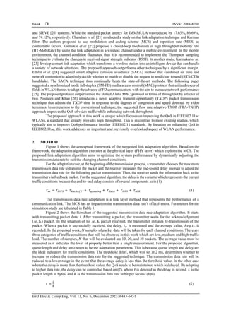 Quality of service adaptive modulation and coding scheme for IEEE 802.11ac