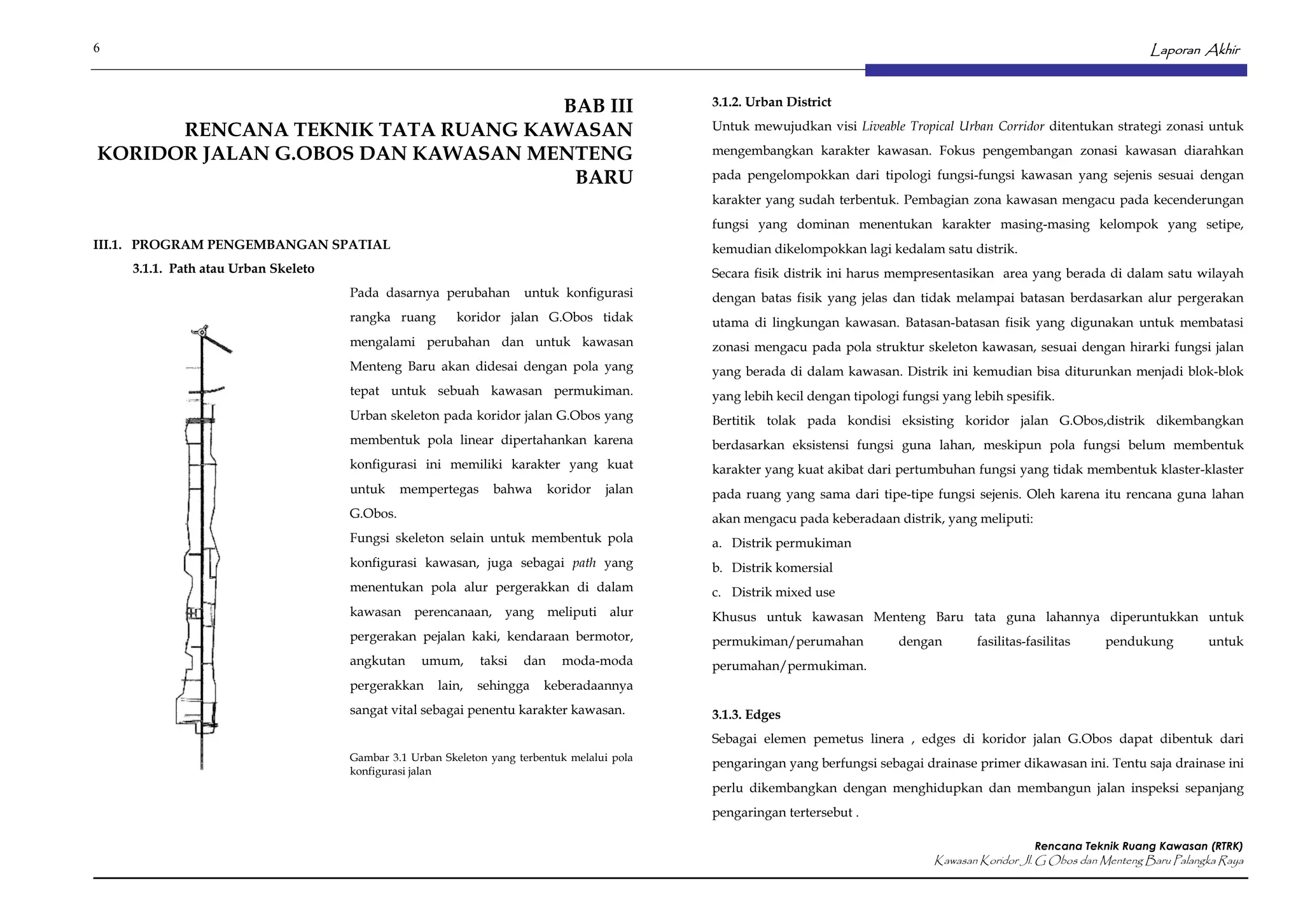 RTRK Kawasan Koridor Jl. G.Obos dan Menteng Baru | PDF