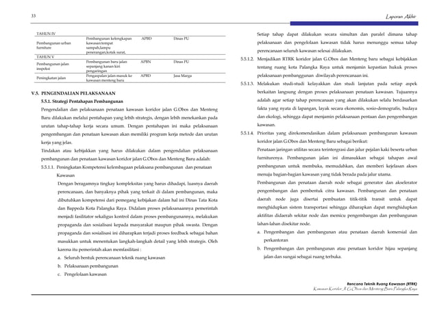 RTRK Kawasan Koridor Jl. G.Obos dan Menteng Baru | PPT