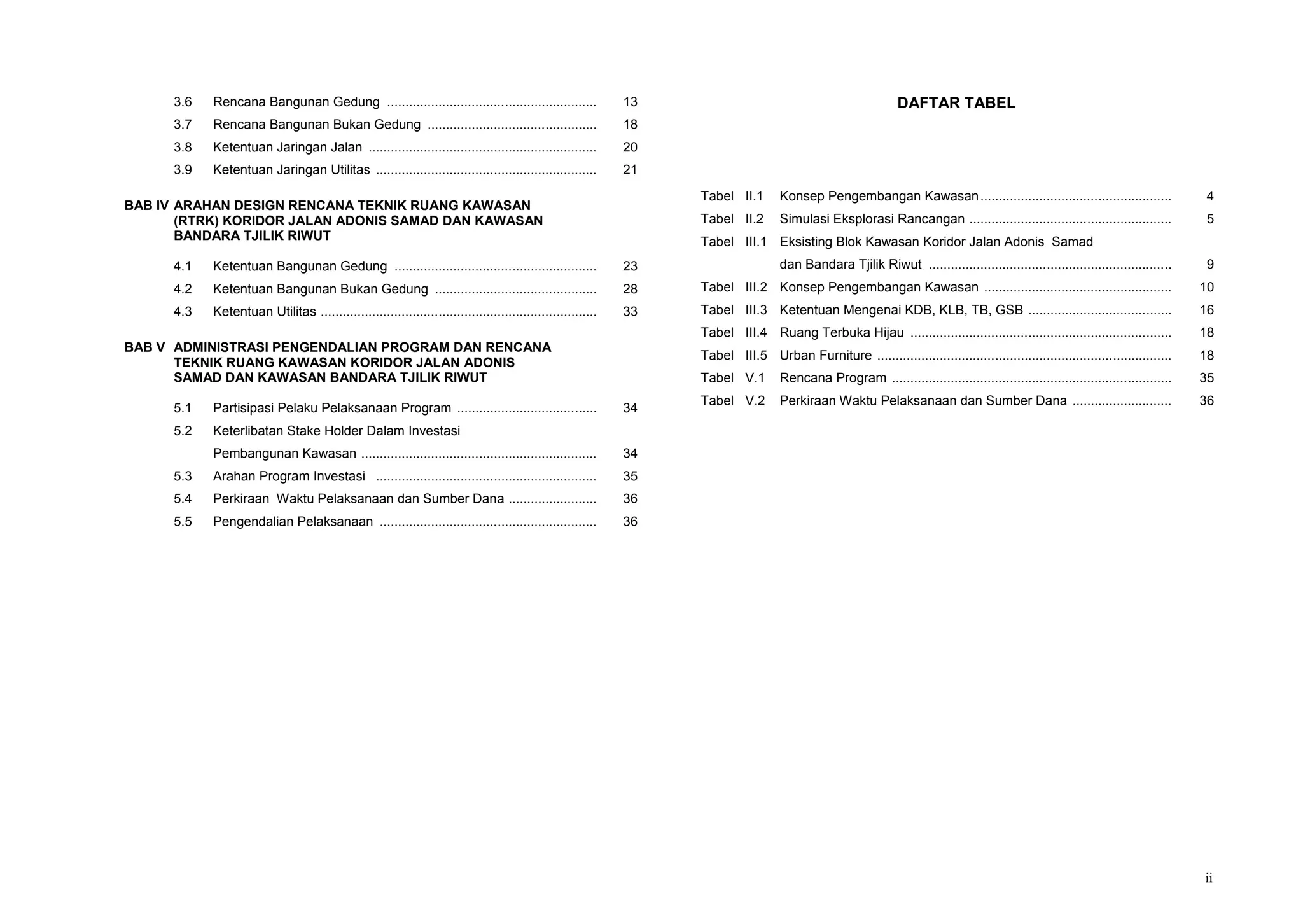 RTRK Koridor Jalan Adonis Samad dan Kawasan Bandara Tjilik Riwut | PDF