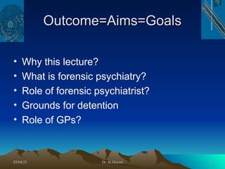 4632_Lecture (8) Forensic Psychiatry.ppt