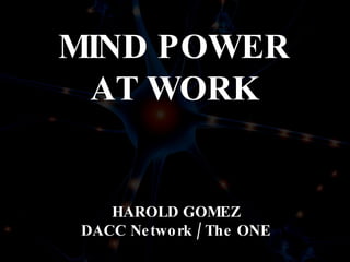 Mind Power At Work | PPT
