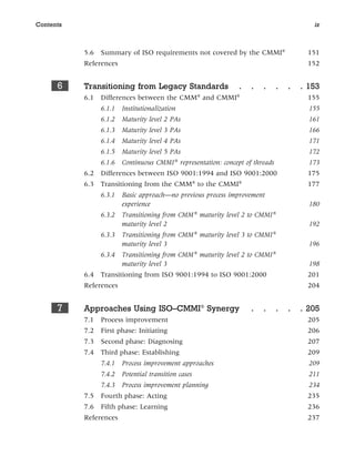 Systematic Process Improvement Using Iso 90012000 And Cmmi Boris ...
