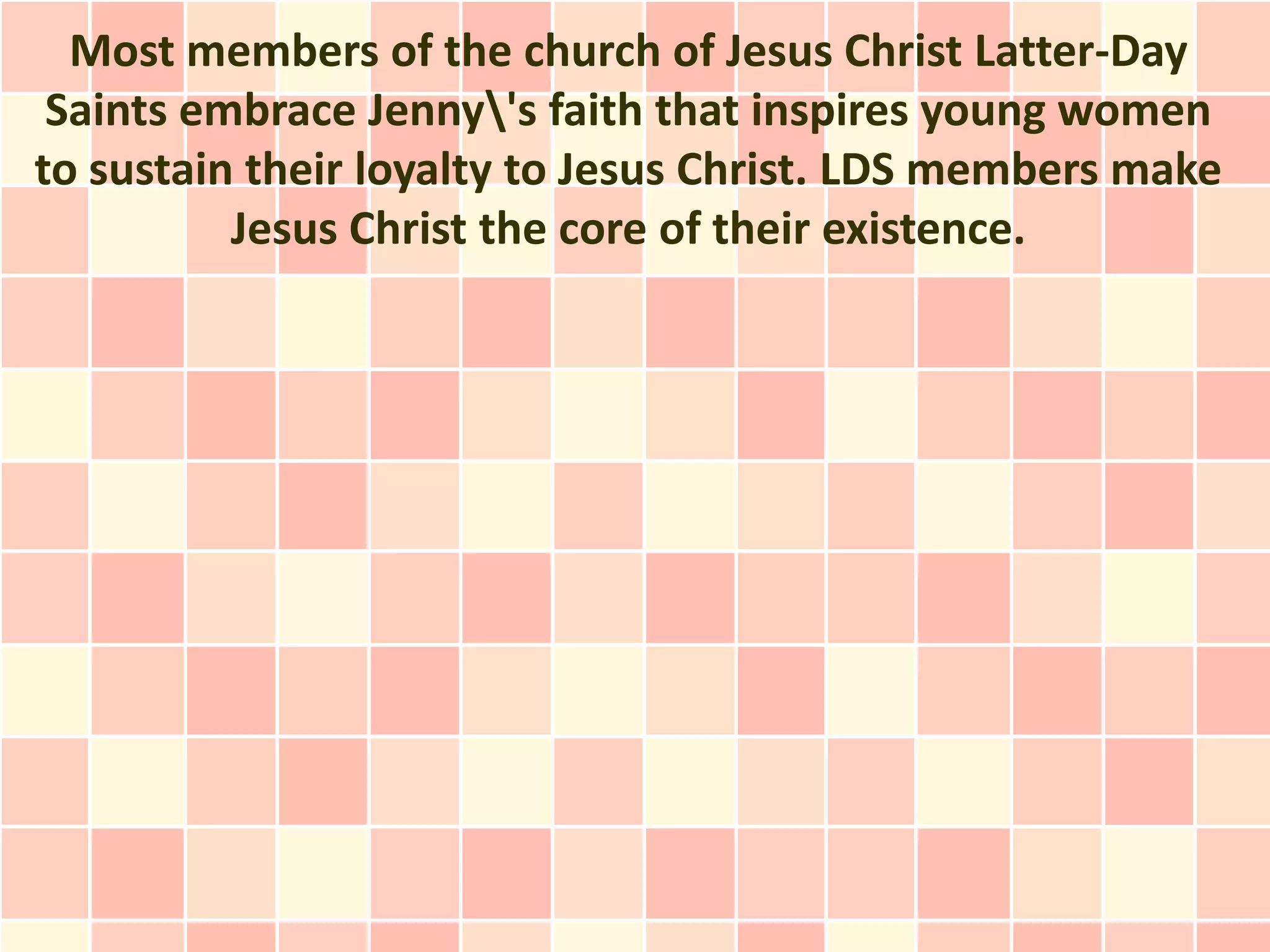 LDS Young Women Sing With Jenny | PPTX