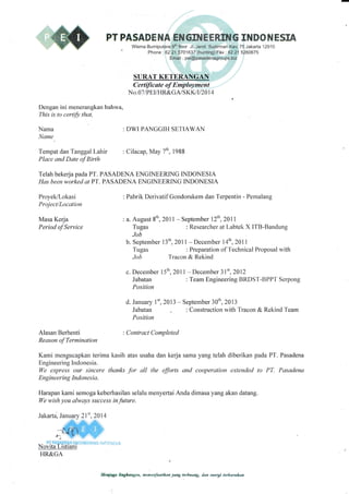 14 01 21_Faklaring Dwi Panggih Setiawan PEI | PDF