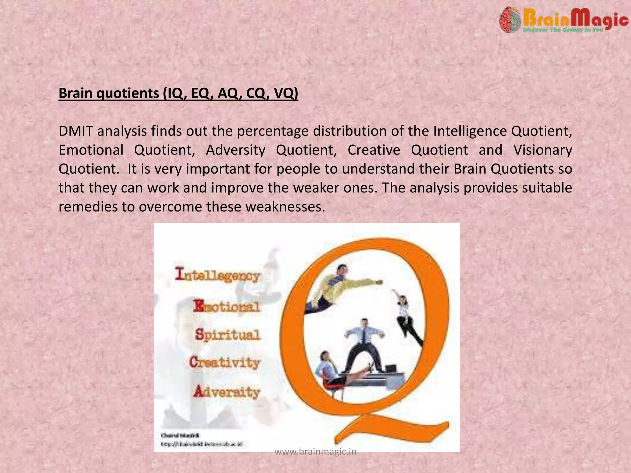 Benefits of DMIT Report | PPT