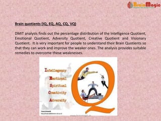 Benefits of DMIT Report | PPT