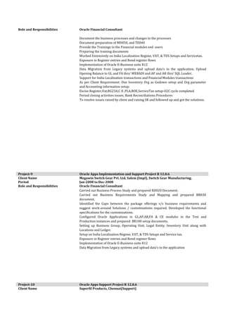 Oracle Financial with 8 years 4 months | DOC