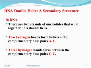 Nucleic acid, chemical composition and structure of nucleic acid.ppt