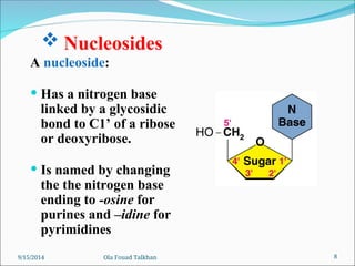 Nucleic acid, chemical composition and structure of nucleic acid.ppt