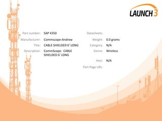 Commscope-Andrew SAP 4350 | PPTX