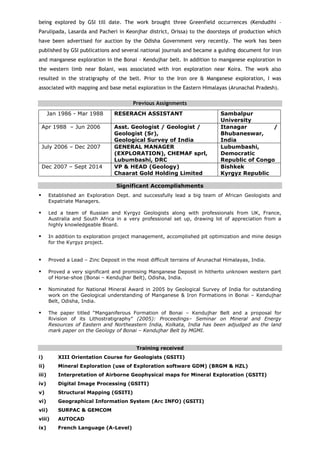 20150728_CV_Sunit Patel | PDF