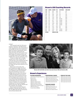 LSU Men's Tennis Inside the Program Guide 2013 | PDF