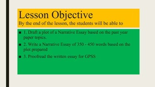 464607009-Narrative-Essay.igcse first language | PPT