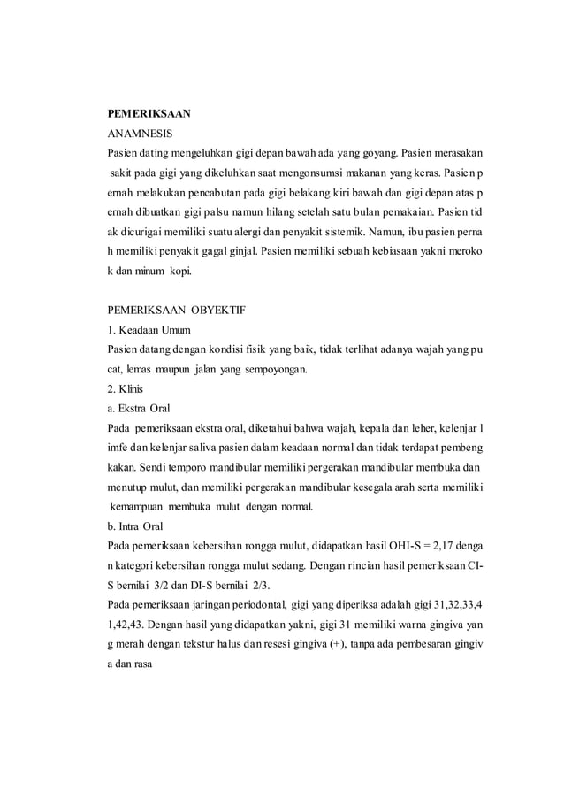 4646 laporan skill lab periodonsia | PDF