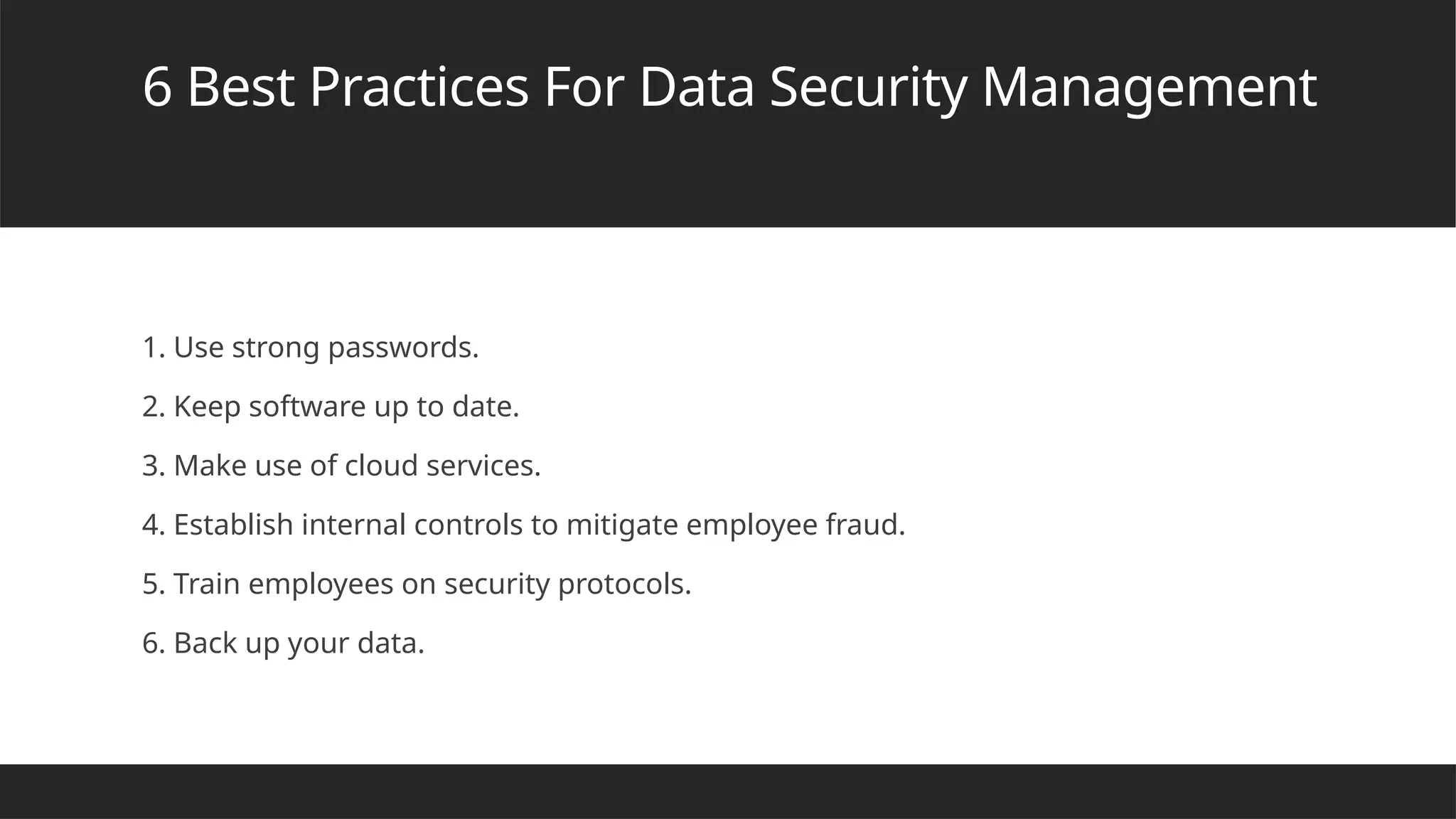 Data Security Management - Data Analytics | PPT