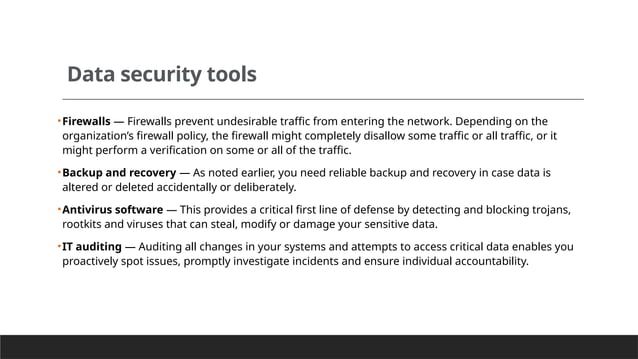 Data Security Management - Data Analytics | PPT