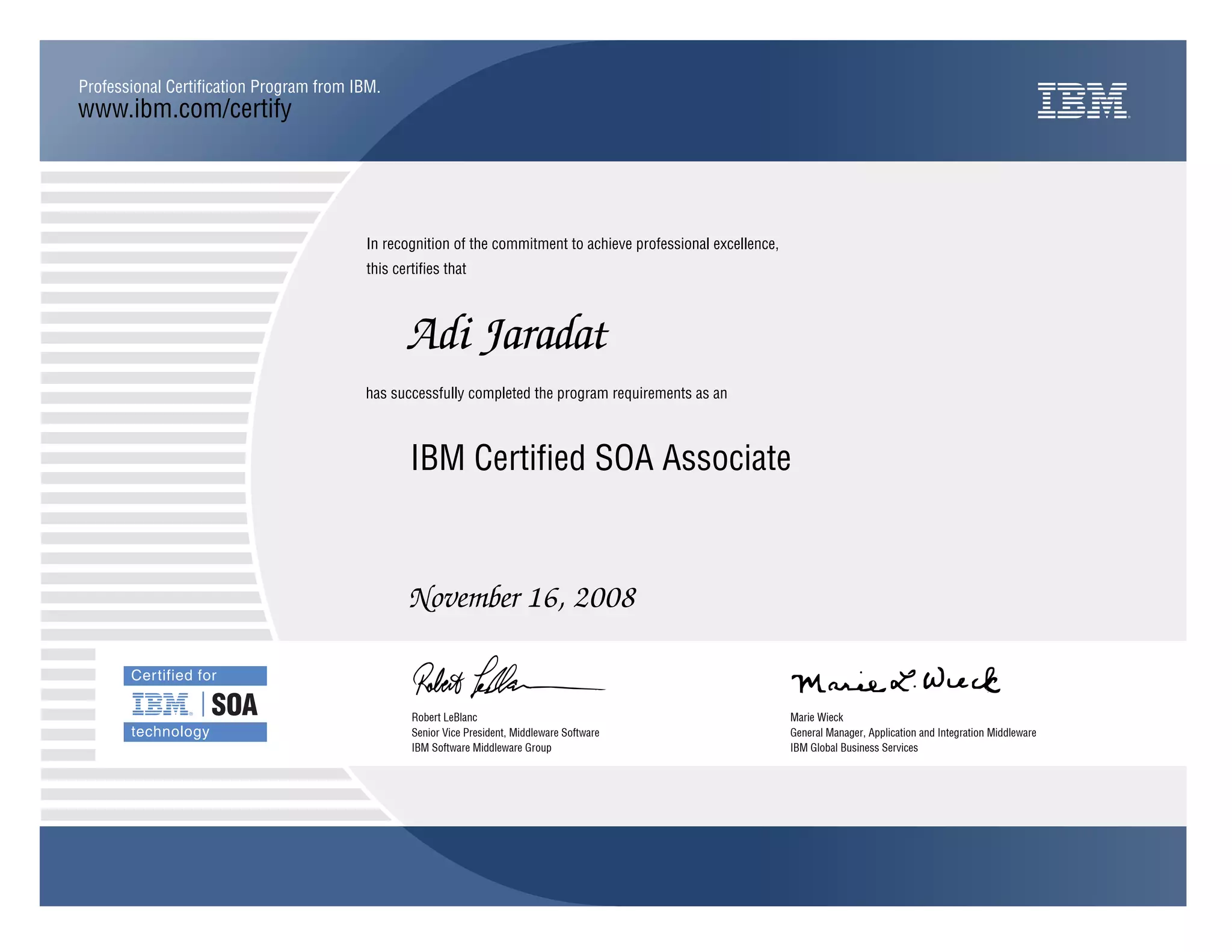 IBM Certified SOA Associate | PPT