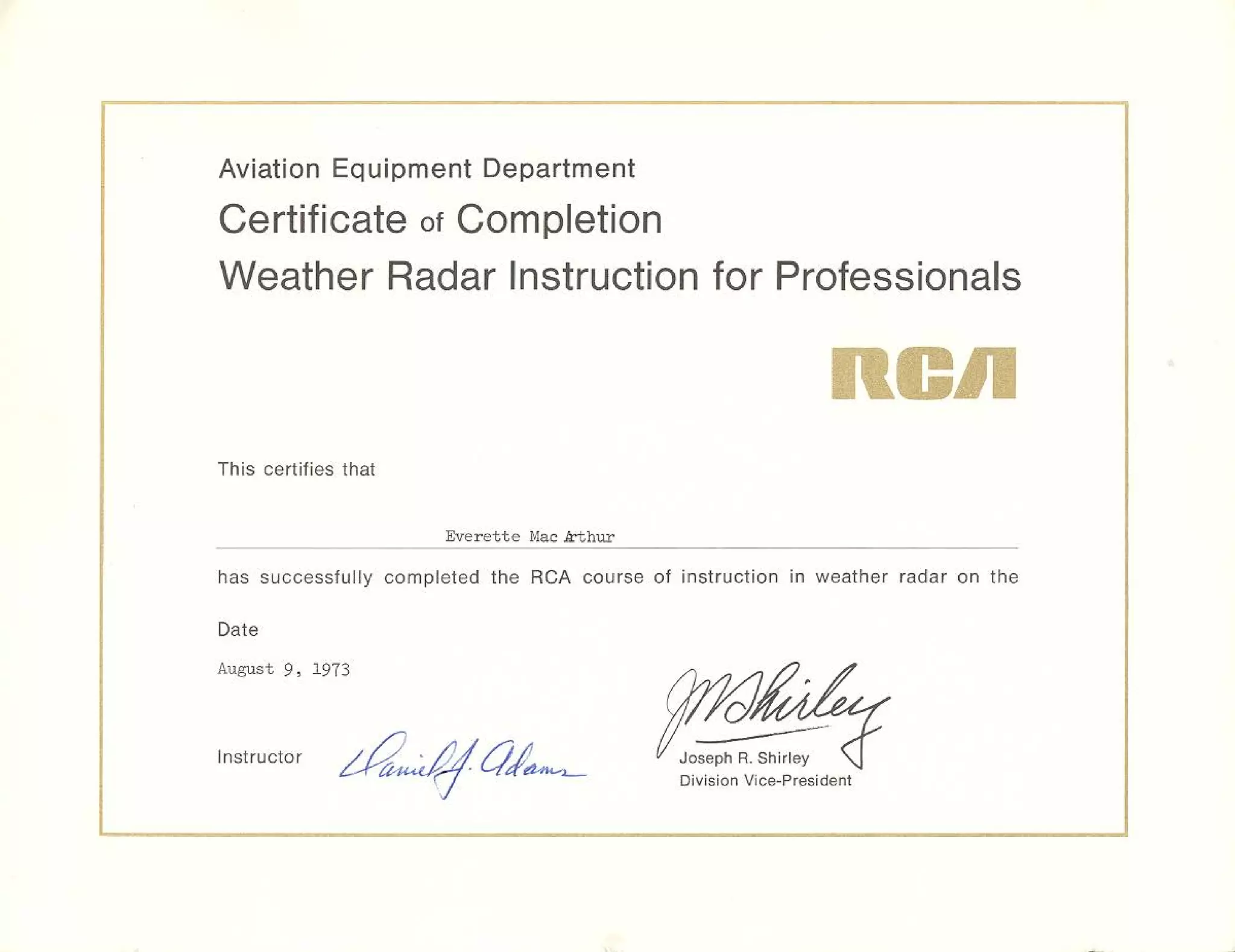 RCA WX RADAR | PDF