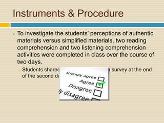 Authentic materials in the classroom-prescott presentation | PPTX