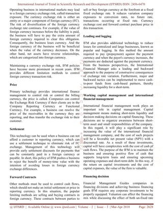 Importance International Financial Management Finance | PDF | Business ...