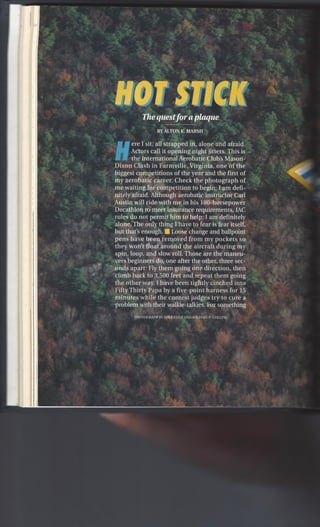 Hot Stick AOPA Pilot Alton K. Marsh | PDF