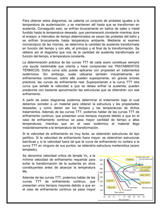 DIAGRAMA T-T-T con descripción sobre todos sus elementos | PDF