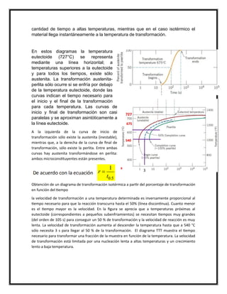 DIAGRAMA T-T-T con descripción sobre todos sus elementos | PDF