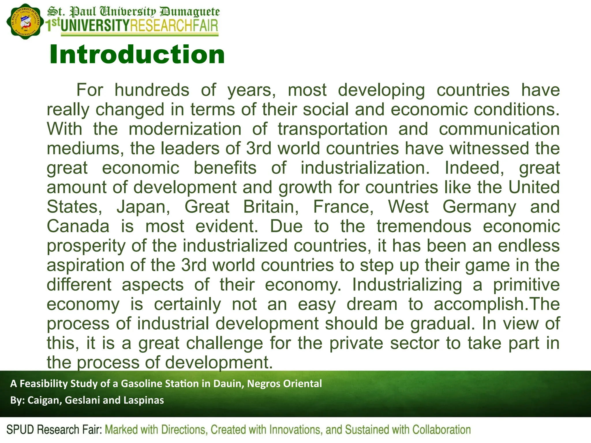 Feasibility Study of Gasoline Station in PHilippines | PDF