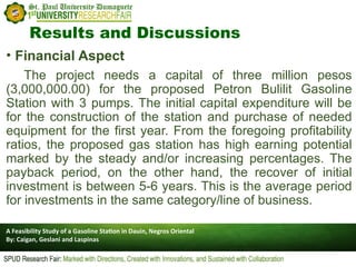 Feasibility Study of Gasoline Station in PHilippines | PDF