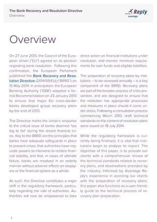 The-bank-recovery-and-resolution-directive-Jan15 | PDF