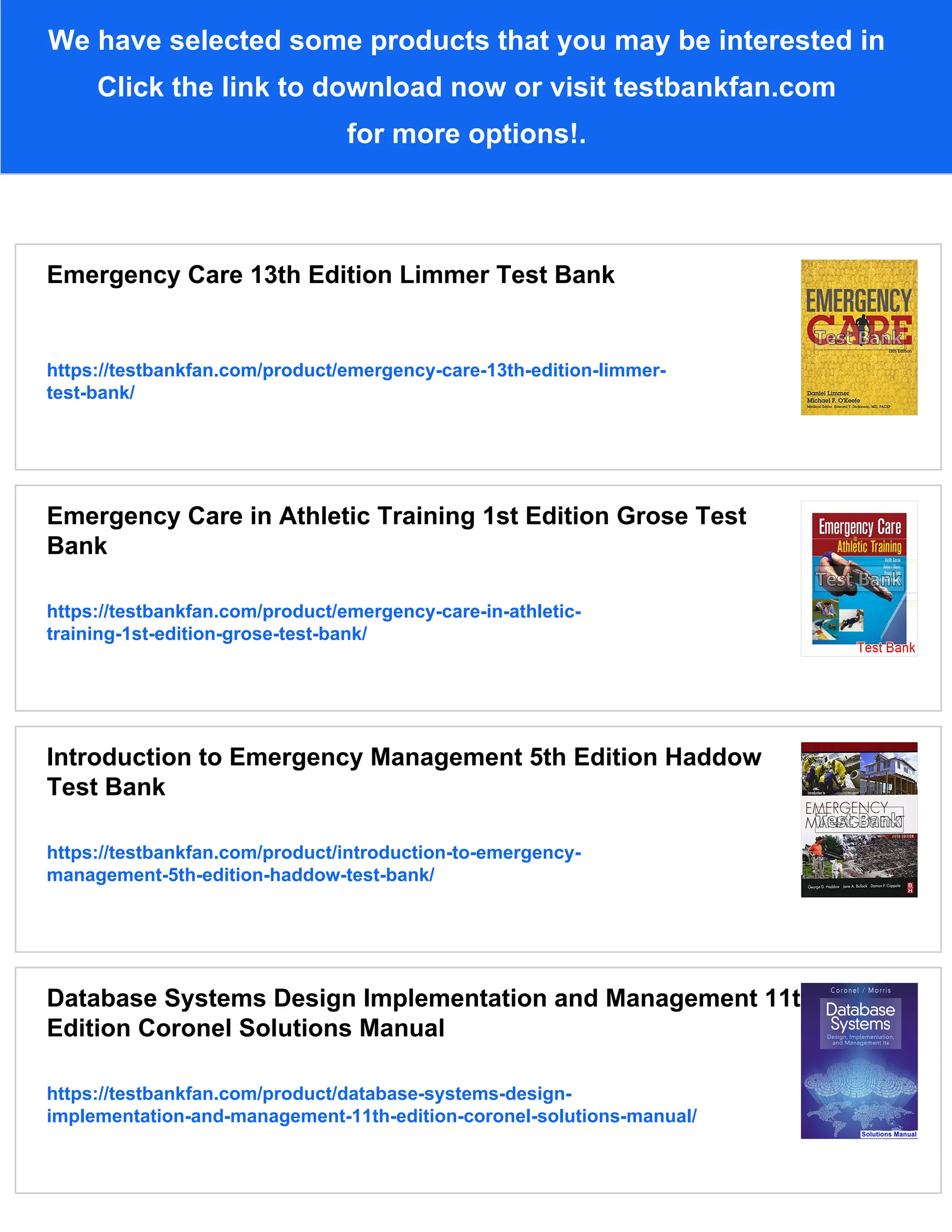 Prehospital Emergency Care 10th Edition Mistovich Test Bank | PDF
