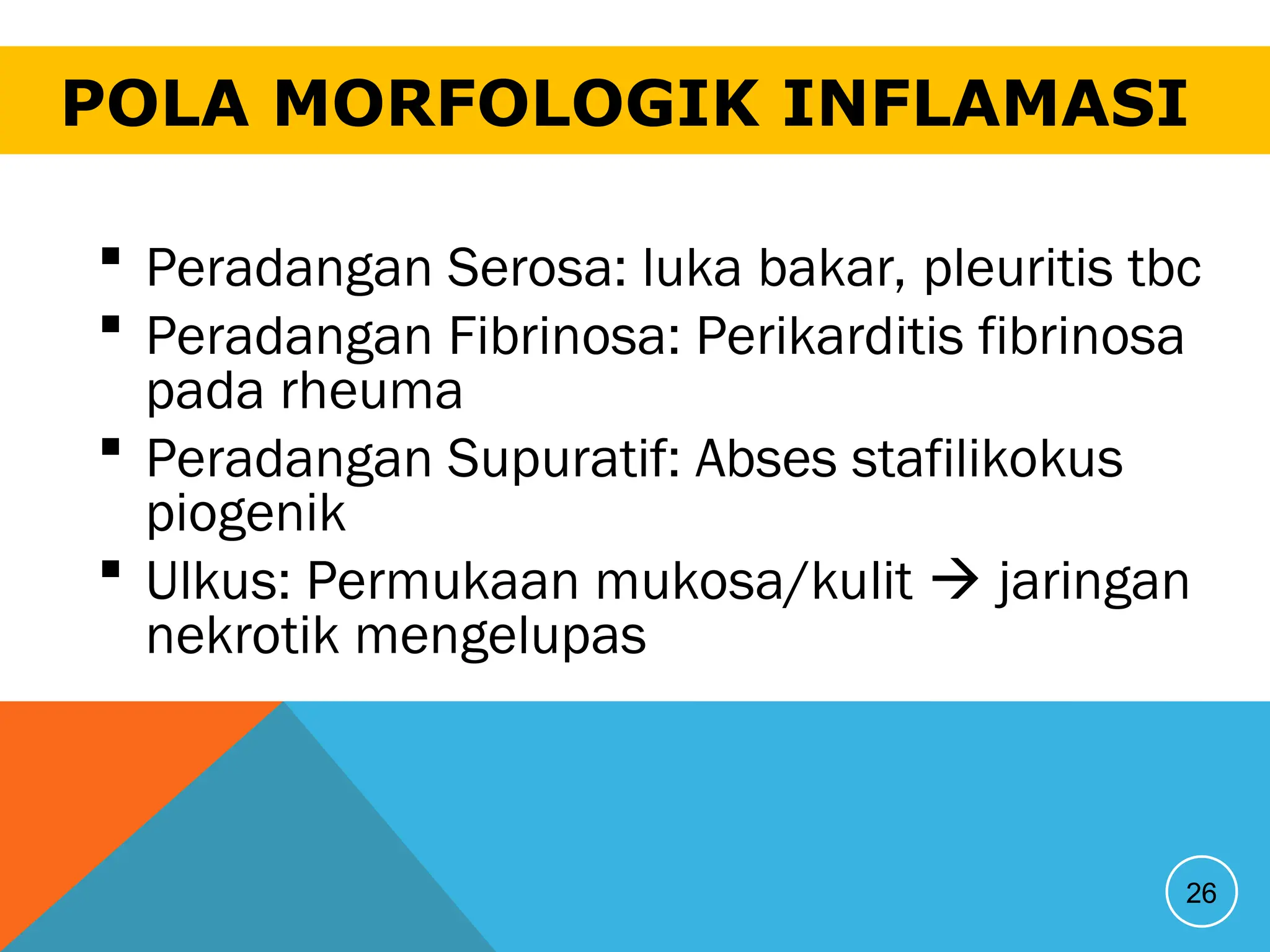 Konsep Inflamasi pada pasien, inflamasi adalah proses peradangan | PPT