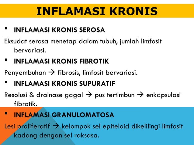 Konsep Inflamasi pada pasien, inflamasi adalah proses peradangan | PPT