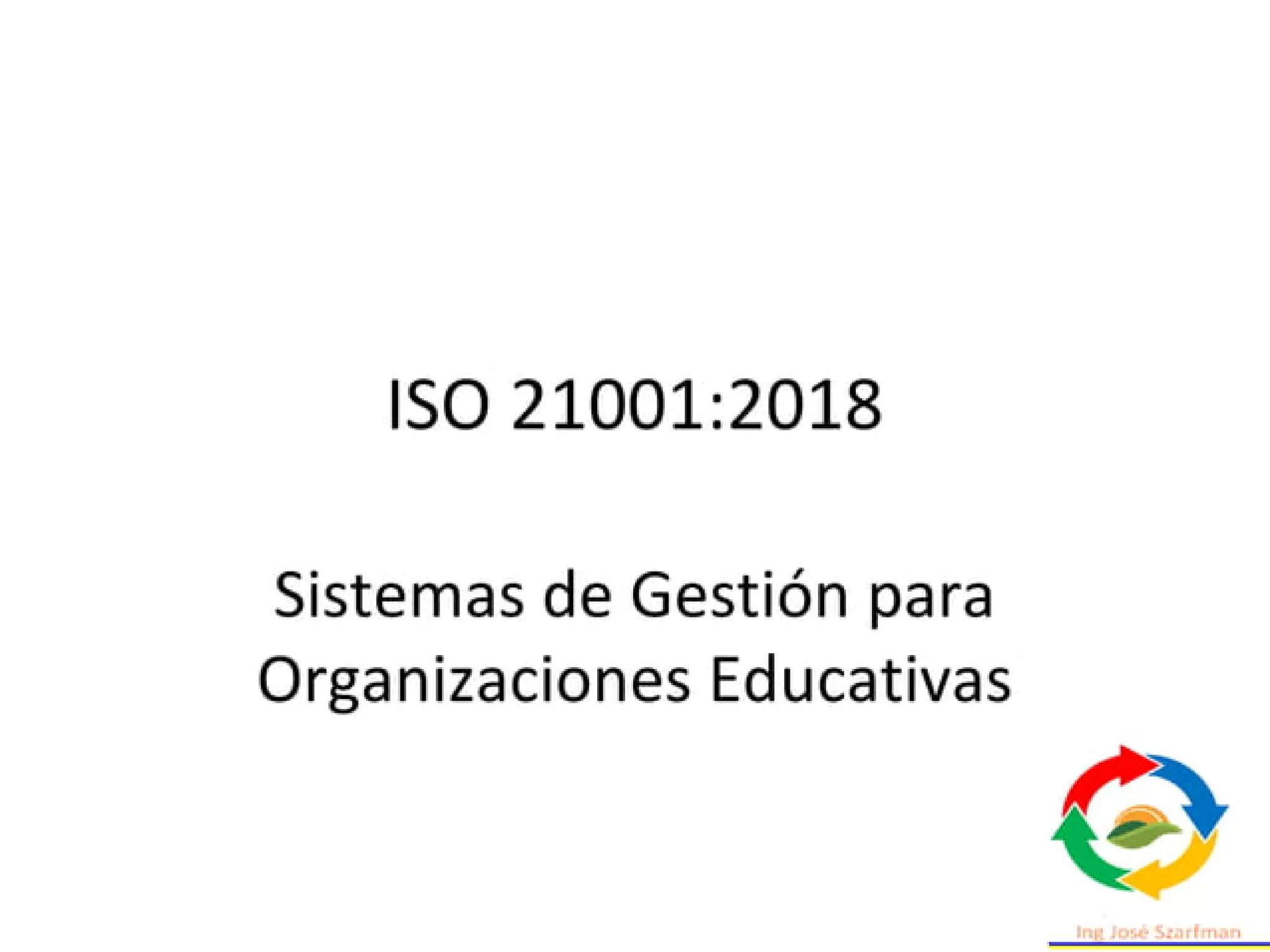ISO 21001 - 2018 | PPT
